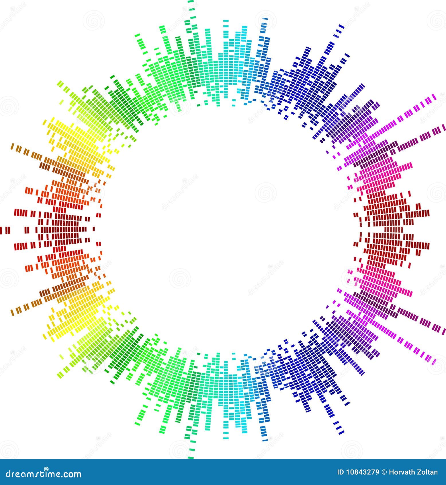 Rainbow Circle Border Background Cartoon Vector | CartoonDealer.com ...