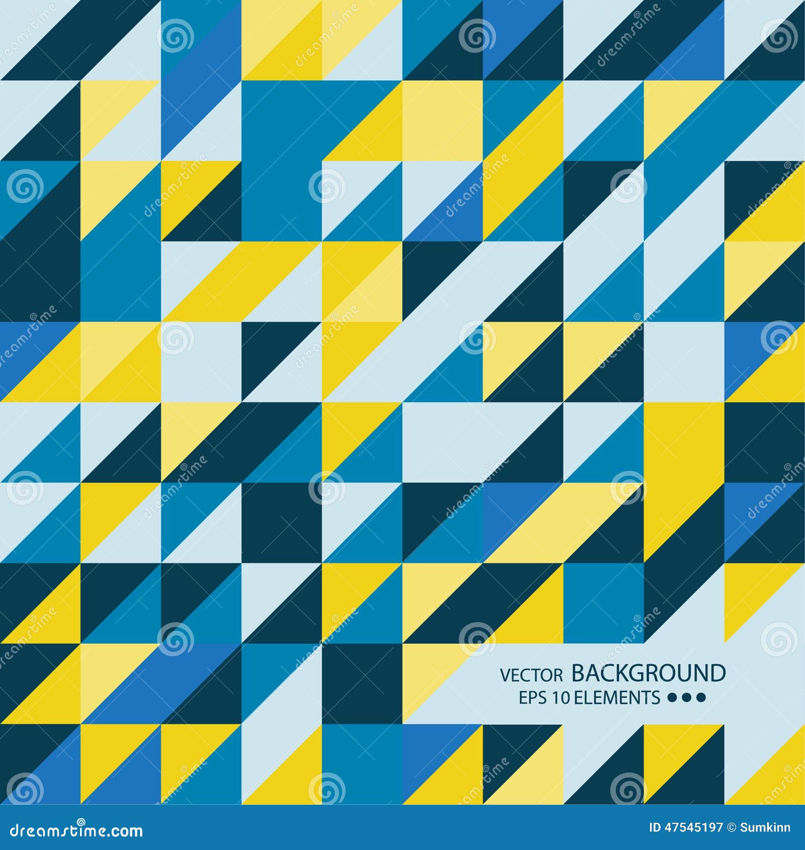 Mosaic of random shapes stock vector. Illustration of pixel - 47545197