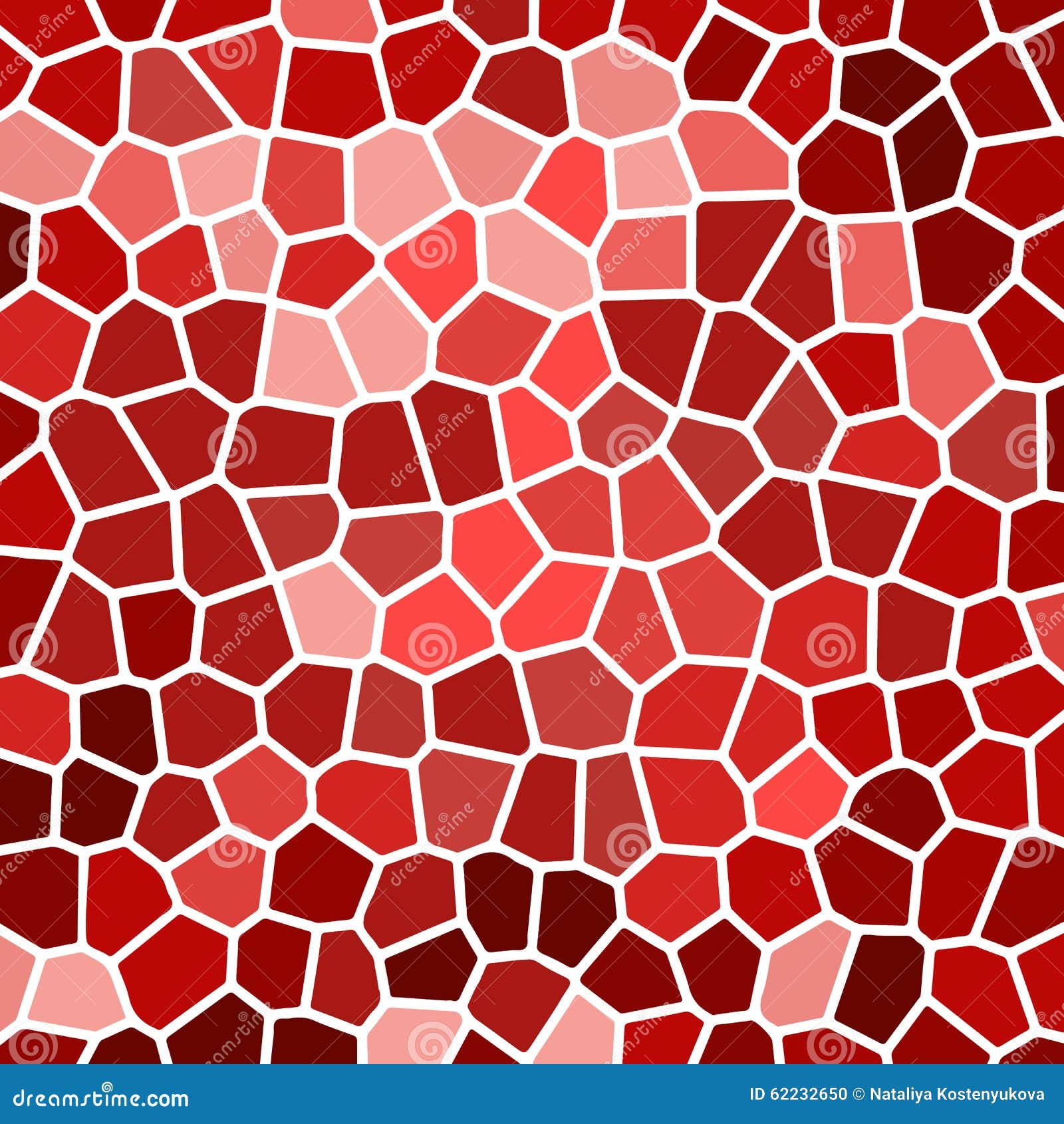 Mosaic red wall stock vector. Illustration of mosaic - 62232650