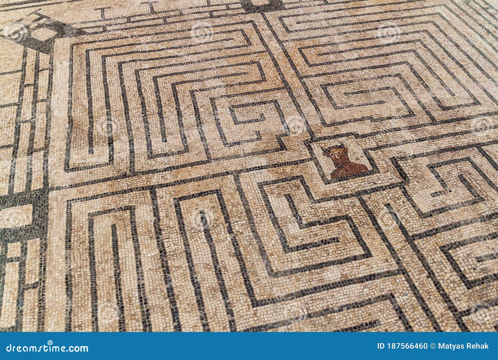 Mosaic Representing the Labyrinth with the Minotaur in Conimbriga Roman ... Mosaic Representing the Labyrinth with the Minotaur in Conimbriga Roman ...