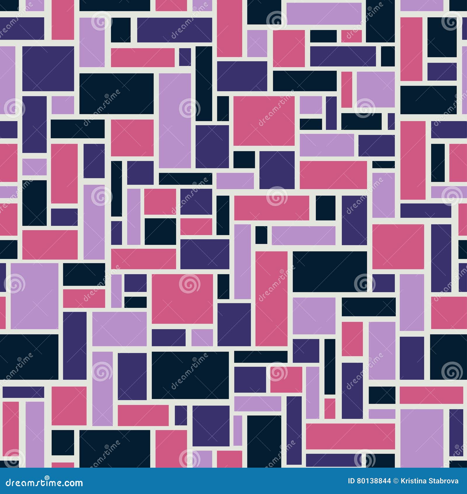 Mosaic Seamless from Rectangles - Vector Illustration Stock Vector ...