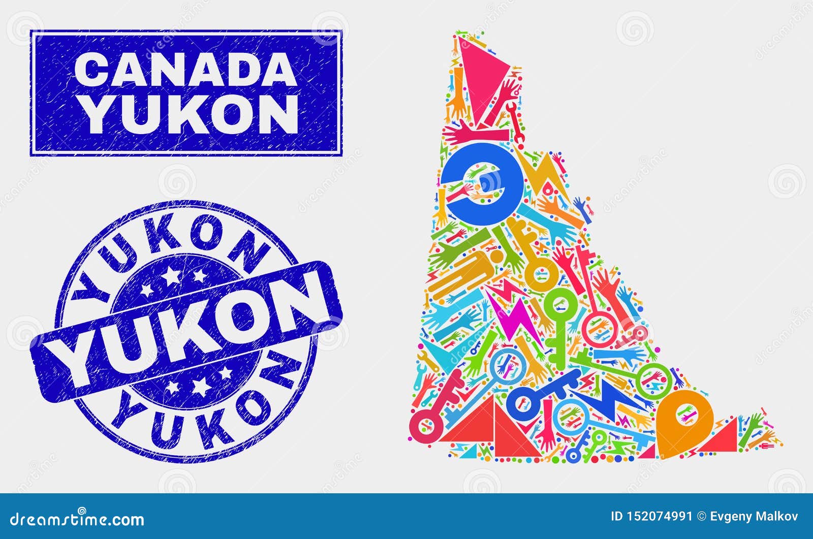Mosaic Service Yukon Province Map and Distress Yukon Seal Stock Vector ... Mosaic Service Yukon Province Map and Distress Yukon Seal Stock Vector ...