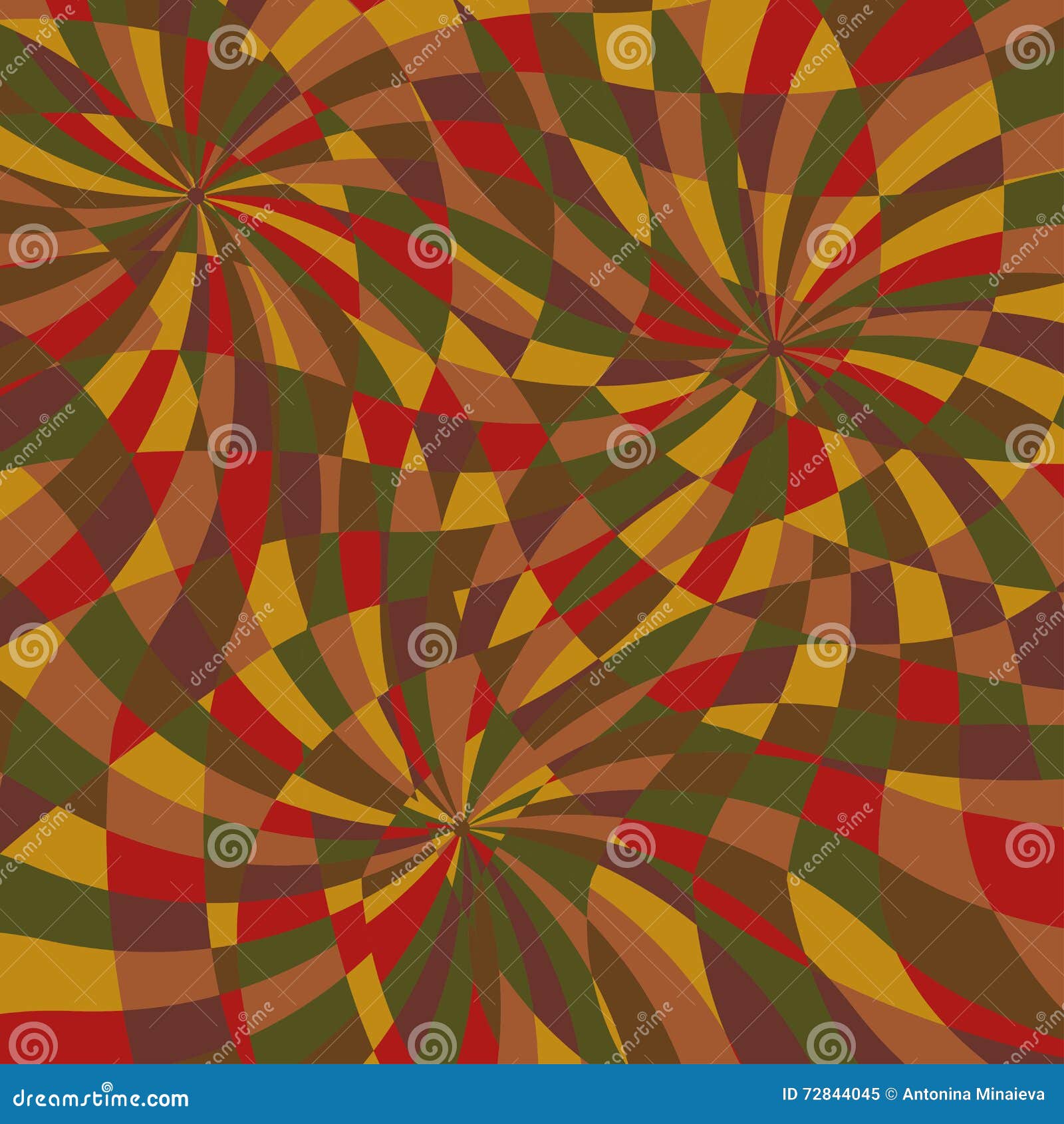 Mosaic of spirals stock vector. Illustration of style - 72844045