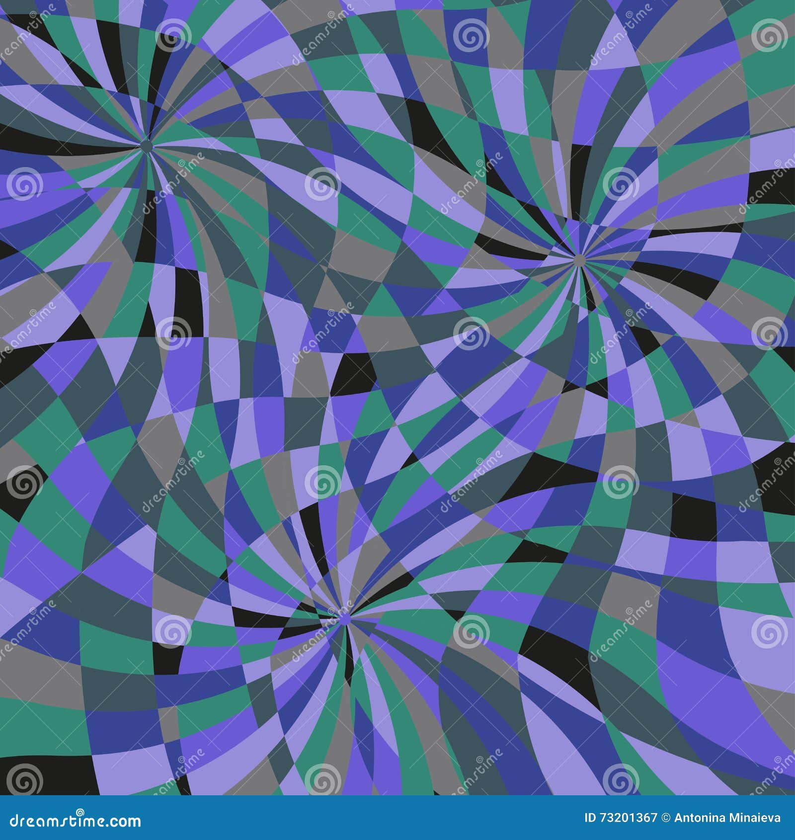 Mosaic of spirals stock vector. Illustration of mosaic - 73201367