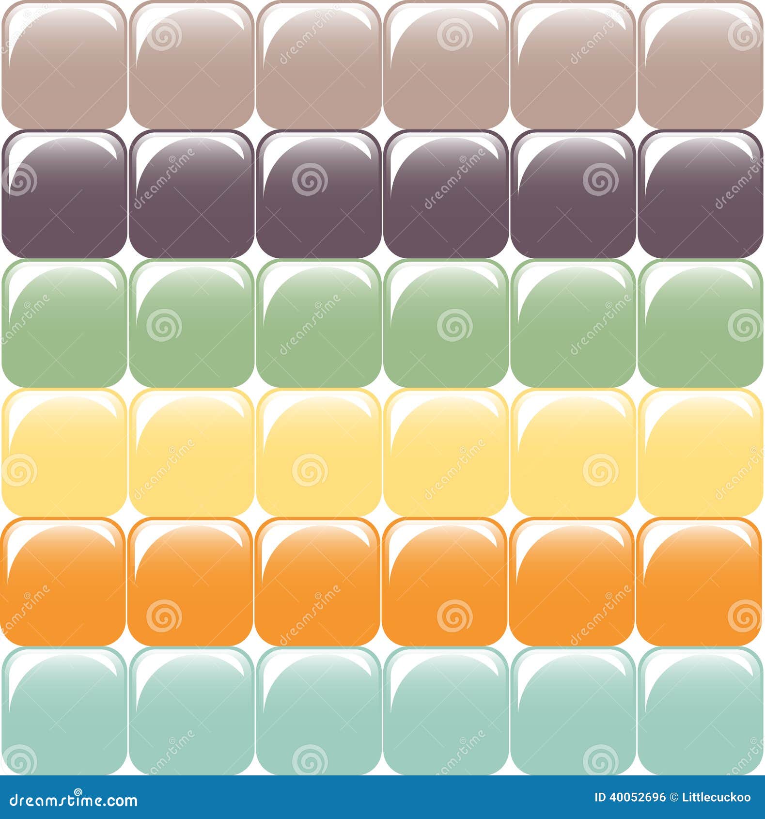 Mosaic of Square Elements. Glass Effect Stock Vector - Illustration of ...