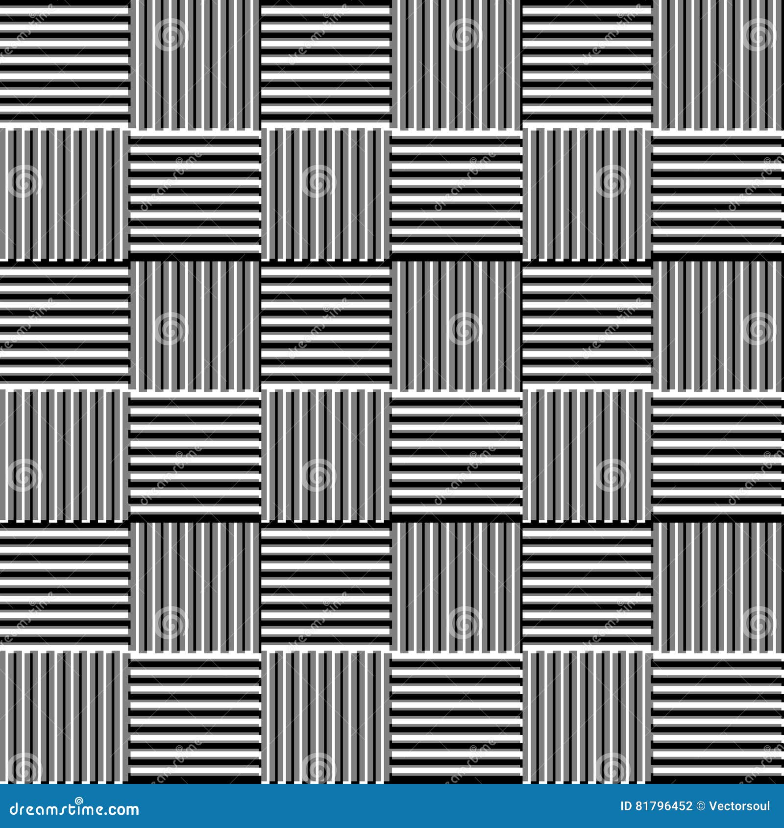 Mosaic of Squares with Embossed / Offset Line Filling Repeatabl Stock ...