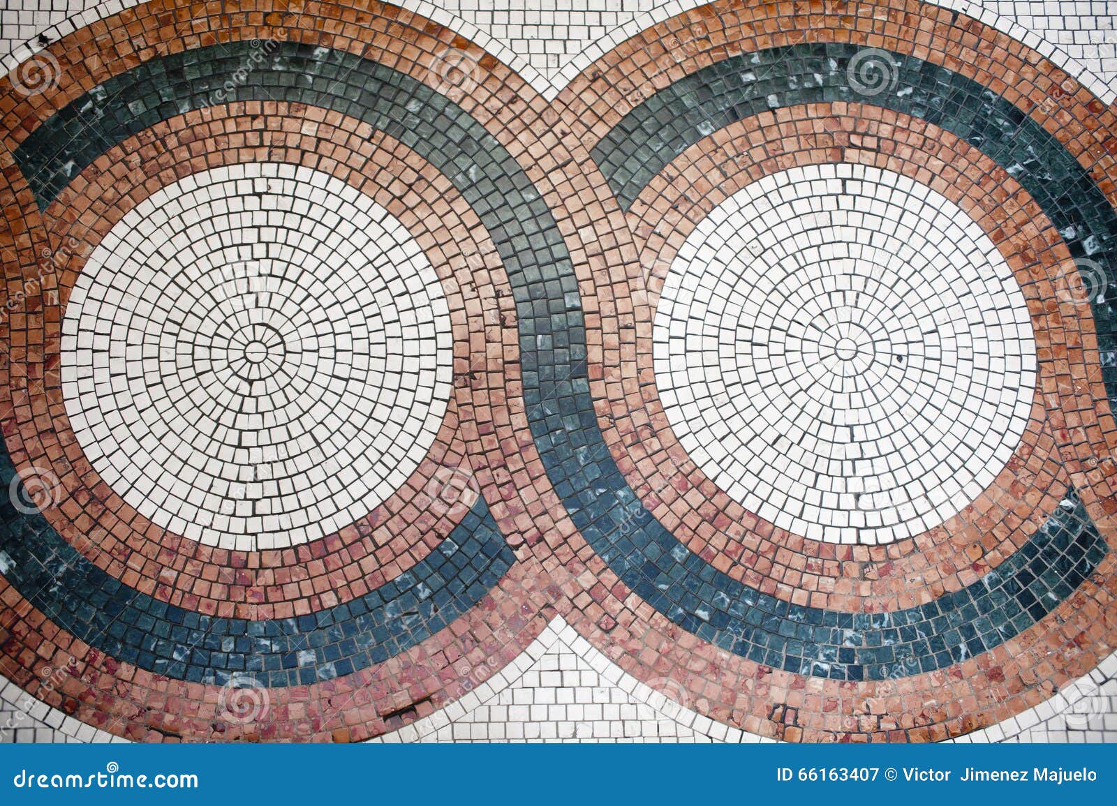 Mosaic with squares tiles stock image. Image of beautiful - 66163407