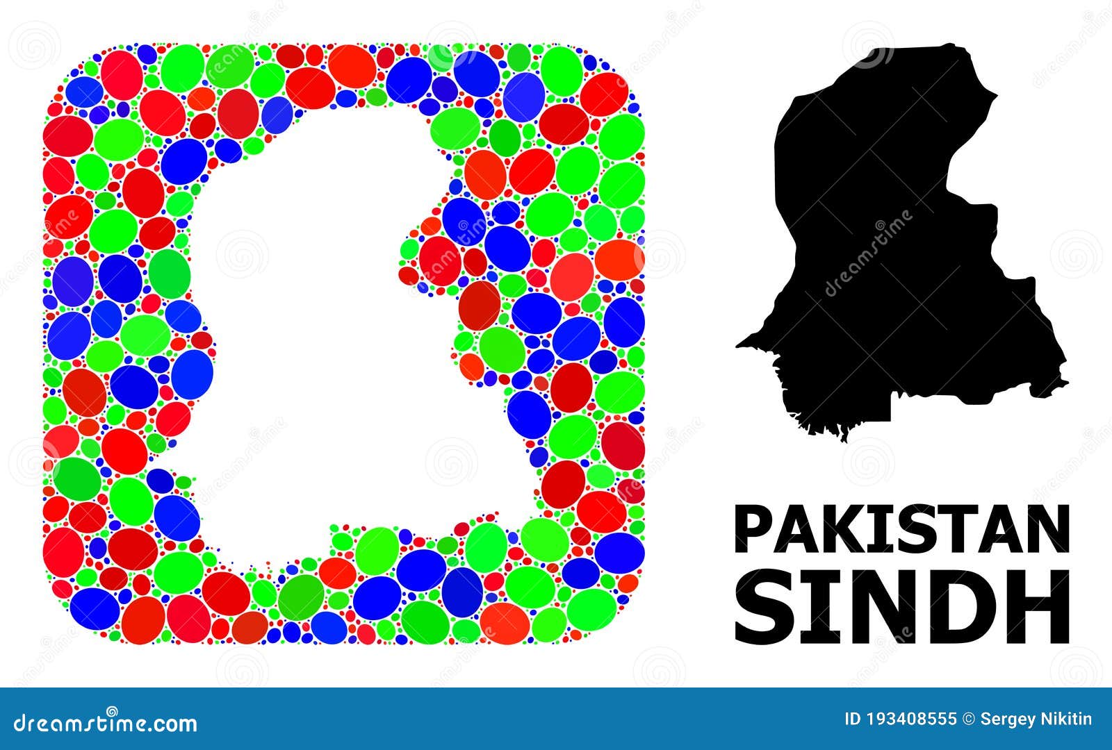 Sindh Map. Political Map Of Sindh. Sindh Map Of Pakistan With White ...