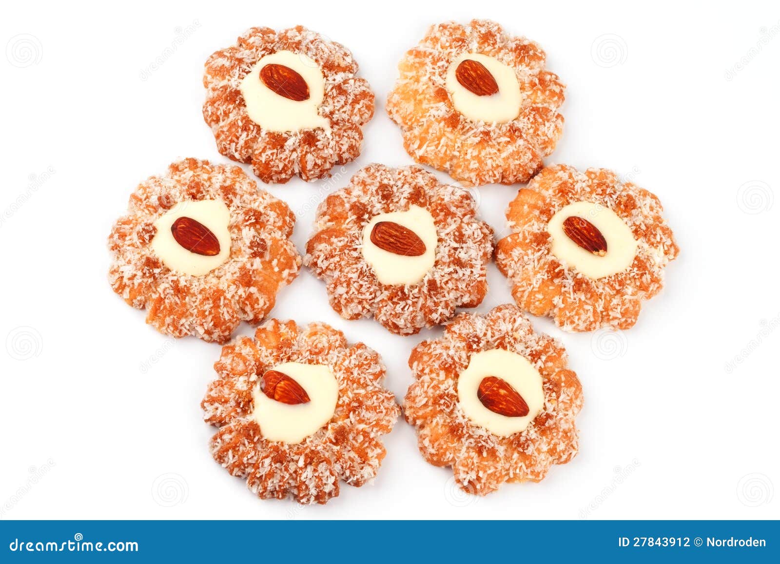 Mosaic of sweet biscuits stock photo. Image of round - 27843912