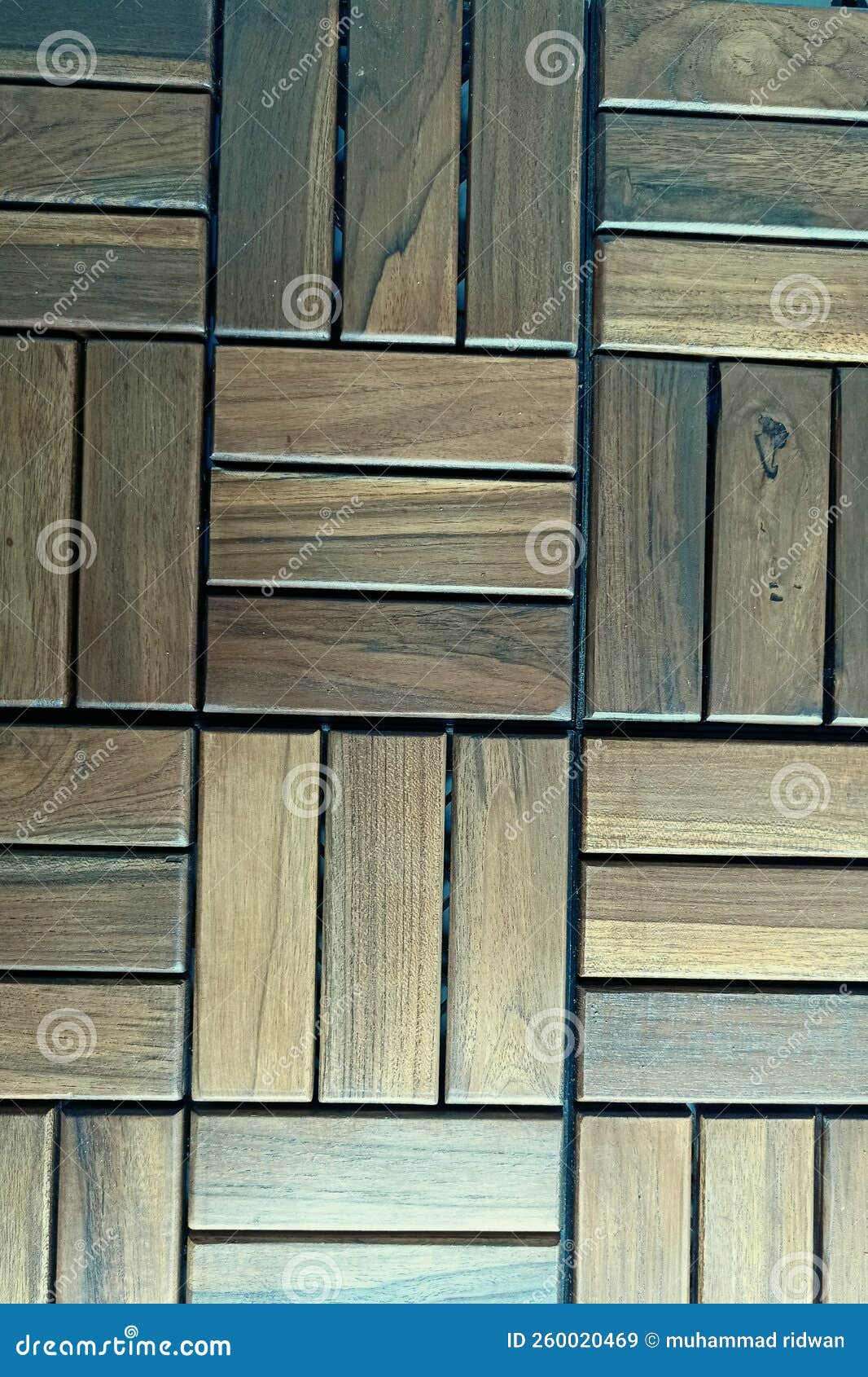 Mosaic Teak Wood Flooring Panel Stock Image - Image of wood, panel ...