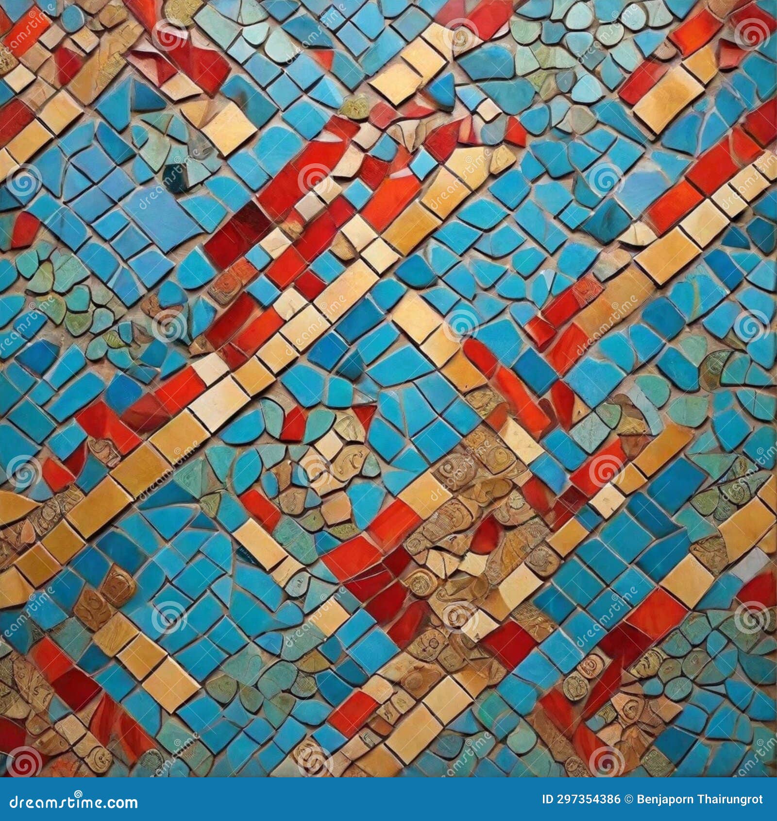 Mosaic and Tile Patterns. - 1 Stock Illustration - Illustration of circle, window: 297354386