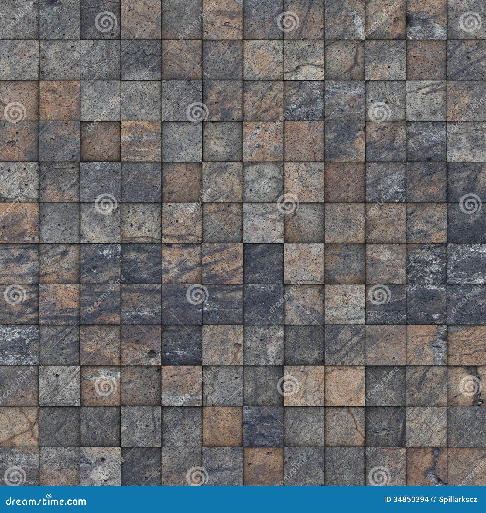Mosaic Tile Worn Old Wall Floor Stock Photo - Image of architecture ...