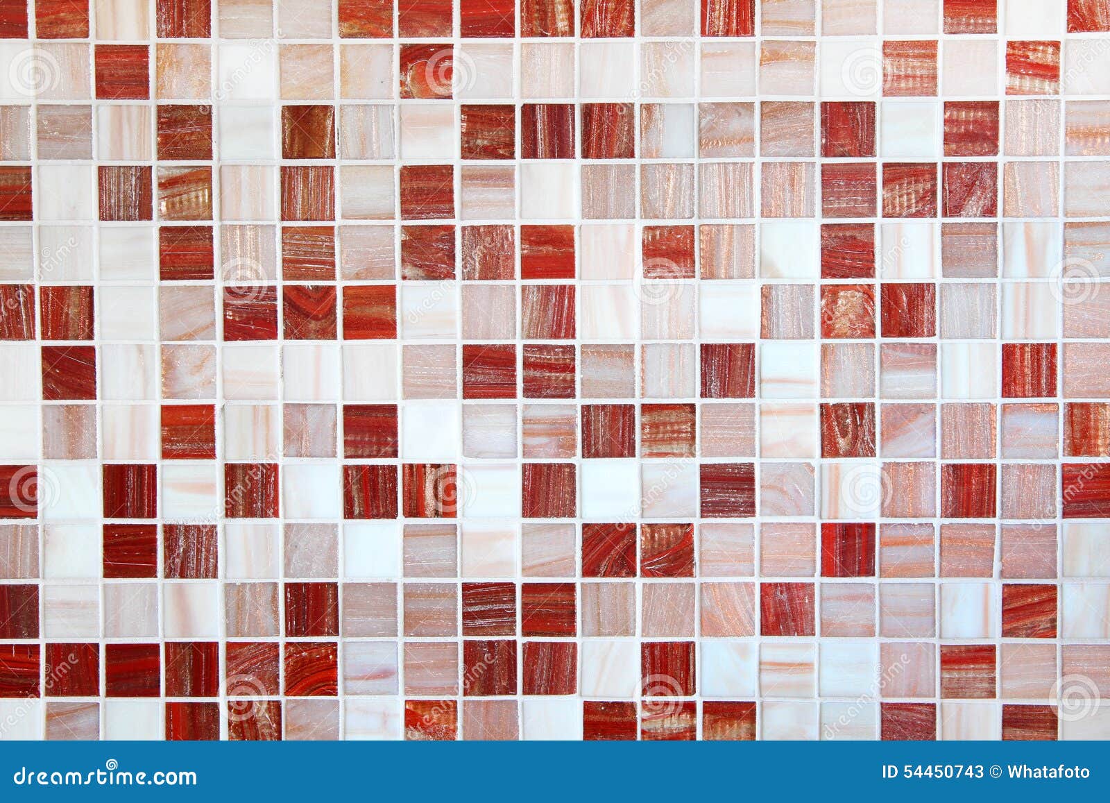 Mosaic Tiles in Brownish Red and White Stock Image - Image of azure ...
