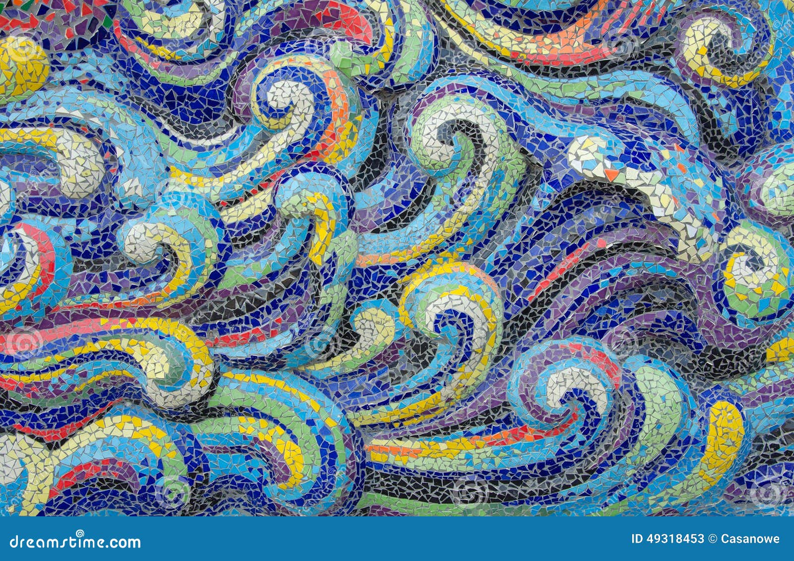 Mosaic Tiles Wave of Colorful for Background Stock Image - Image of ...
