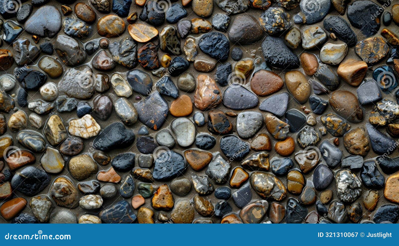 A Mosaic of Tiny Pebbles and Grains Tightly Packed Together Forming a ...