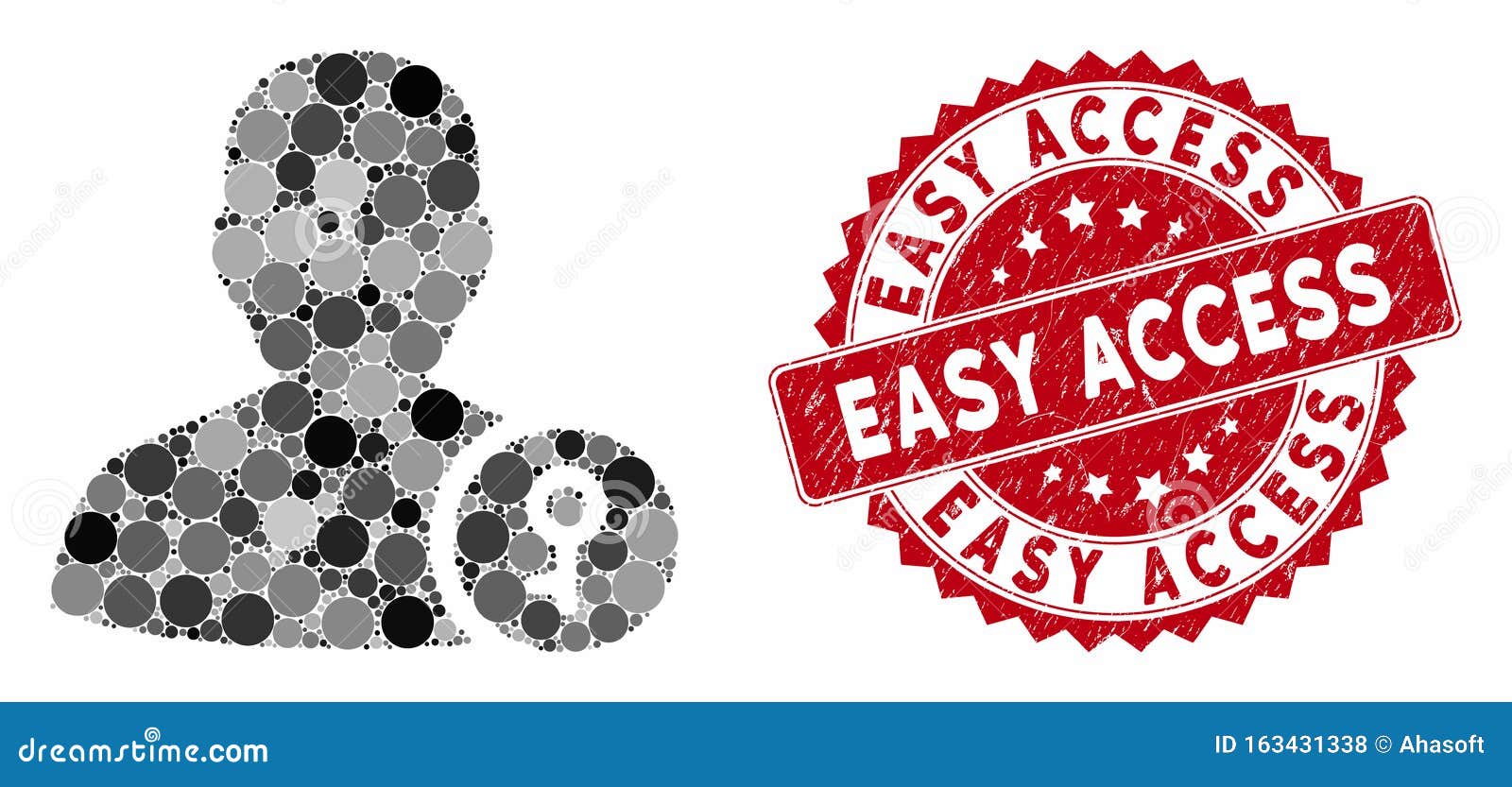 Mosaic User Key with Distress Easy Access Seal Stock Illustration ...