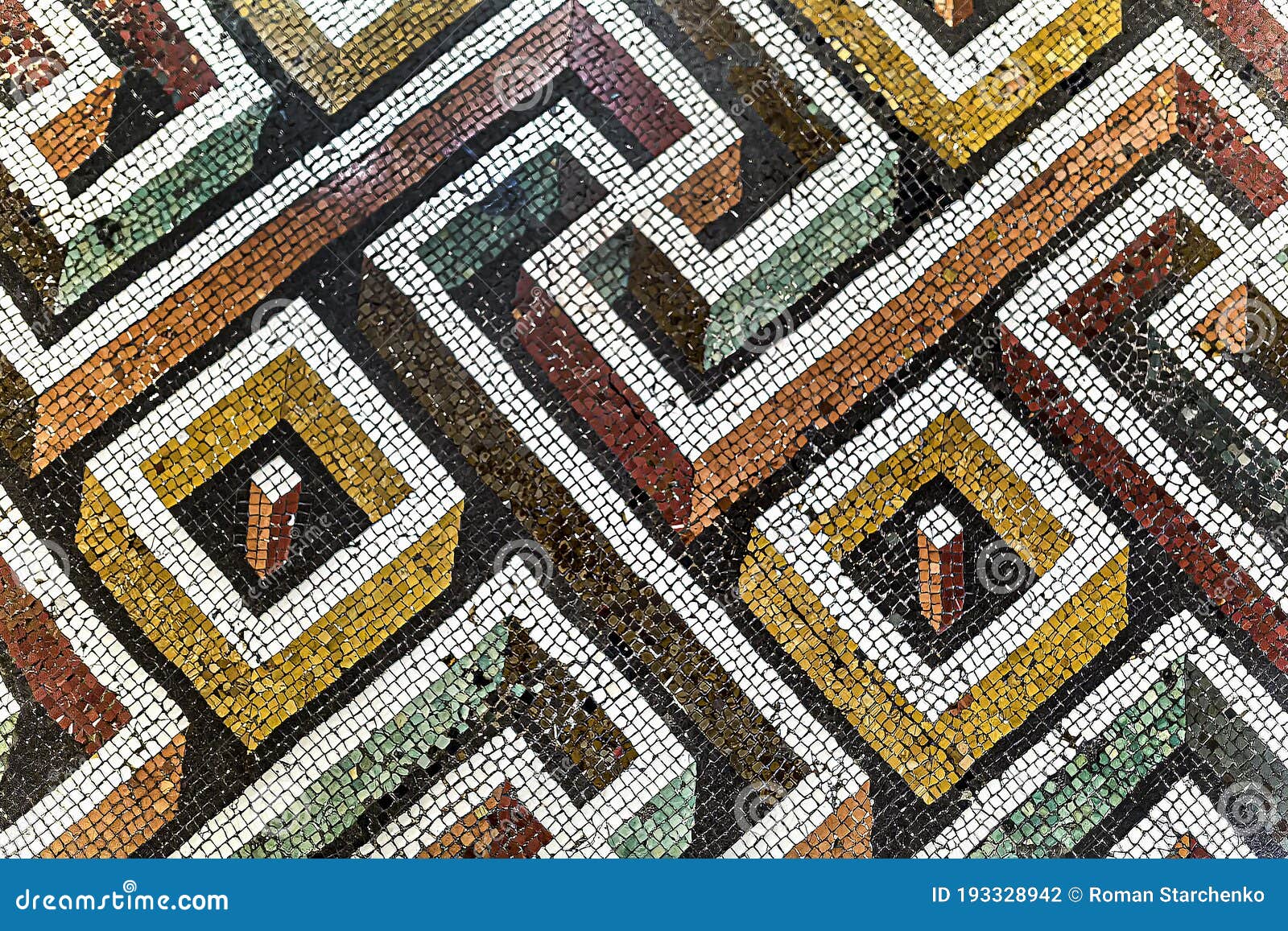 Mosaic of Varicoloured Stones. Pattern Texture Background Stock Photo ...