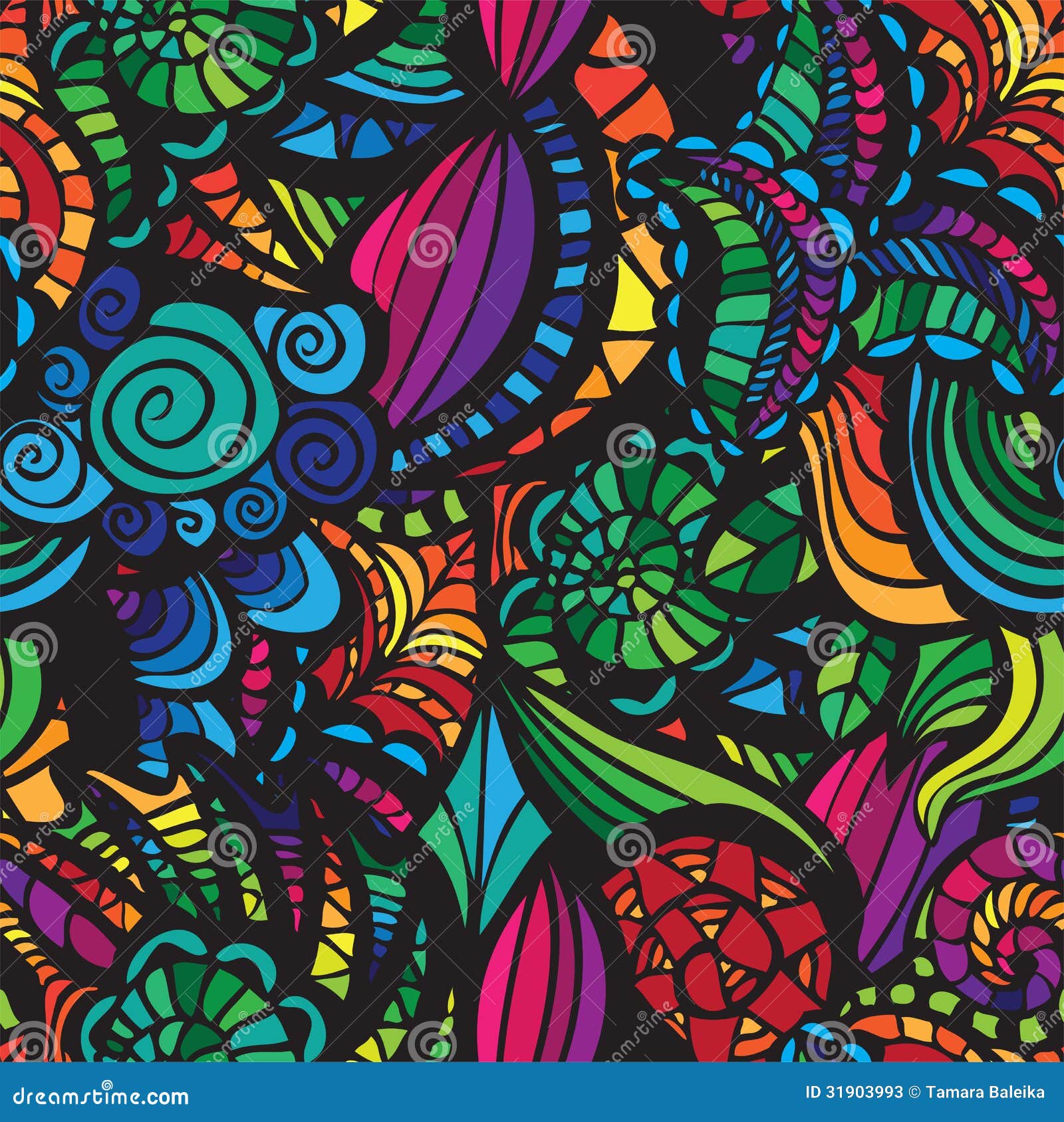 Mosaic Vector Seamless Pattern Stock Vector - Illustration of ...