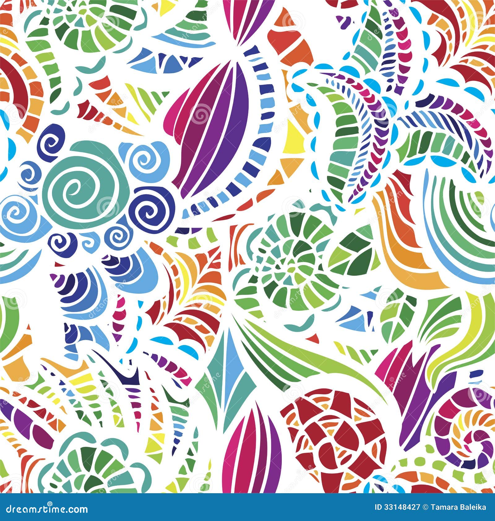 Mosaic Vector Seamless Pattern Stock Vector - Illustration of artwork ...
