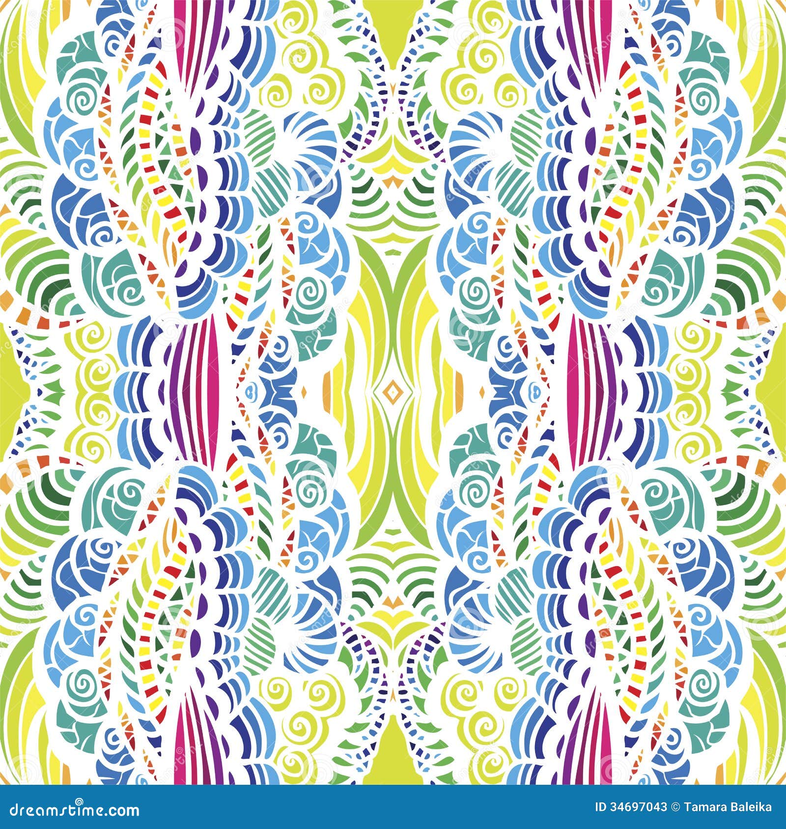 Mosaic Vector Seamless Pattern Stock Vector - Illustration of geometric ...