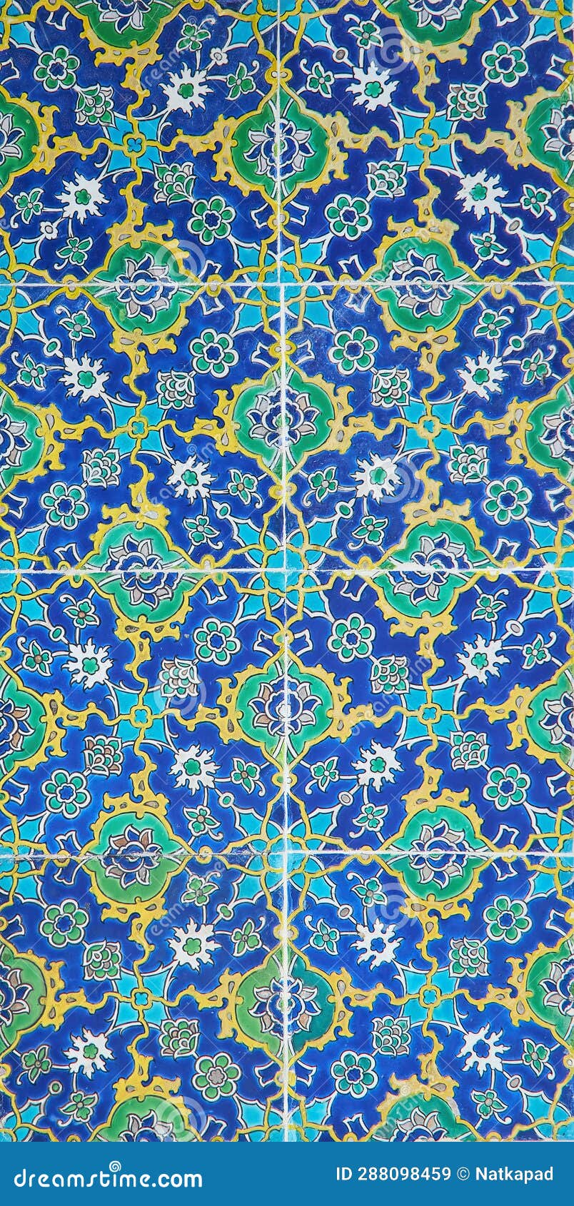 Elegant Historical Ceramic Tiles on the Floor and Walls of the Building ...