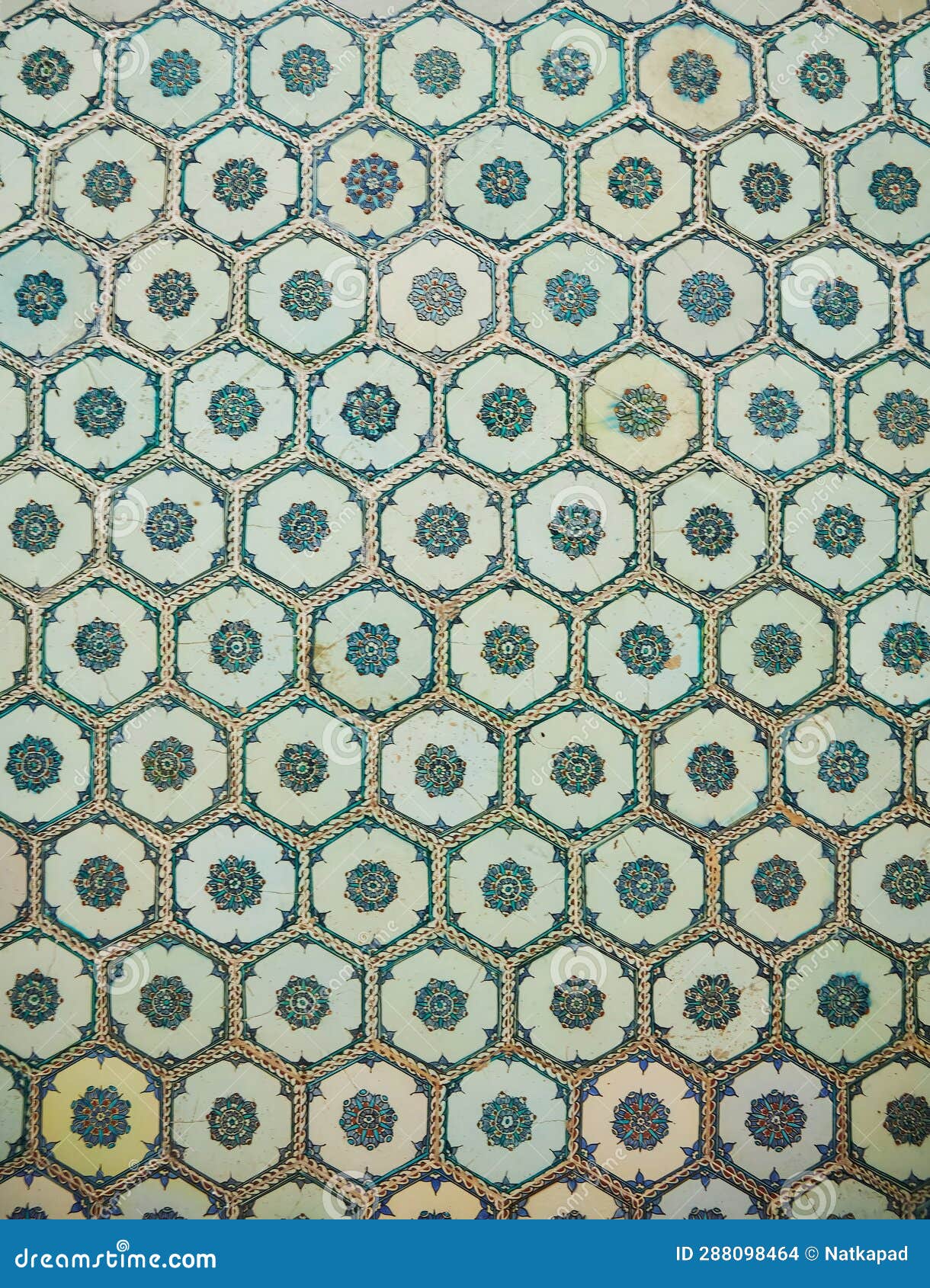 Elegant Historical Ceramic Tiles on the Floor and Walls of the Building ...