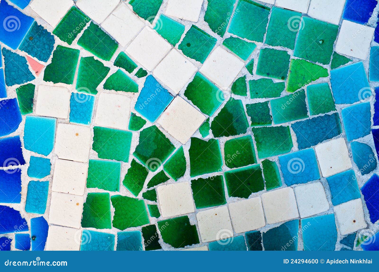 Mosaic Wall from Broken Ceramic Tiles Stock Photo - Image of house ...
