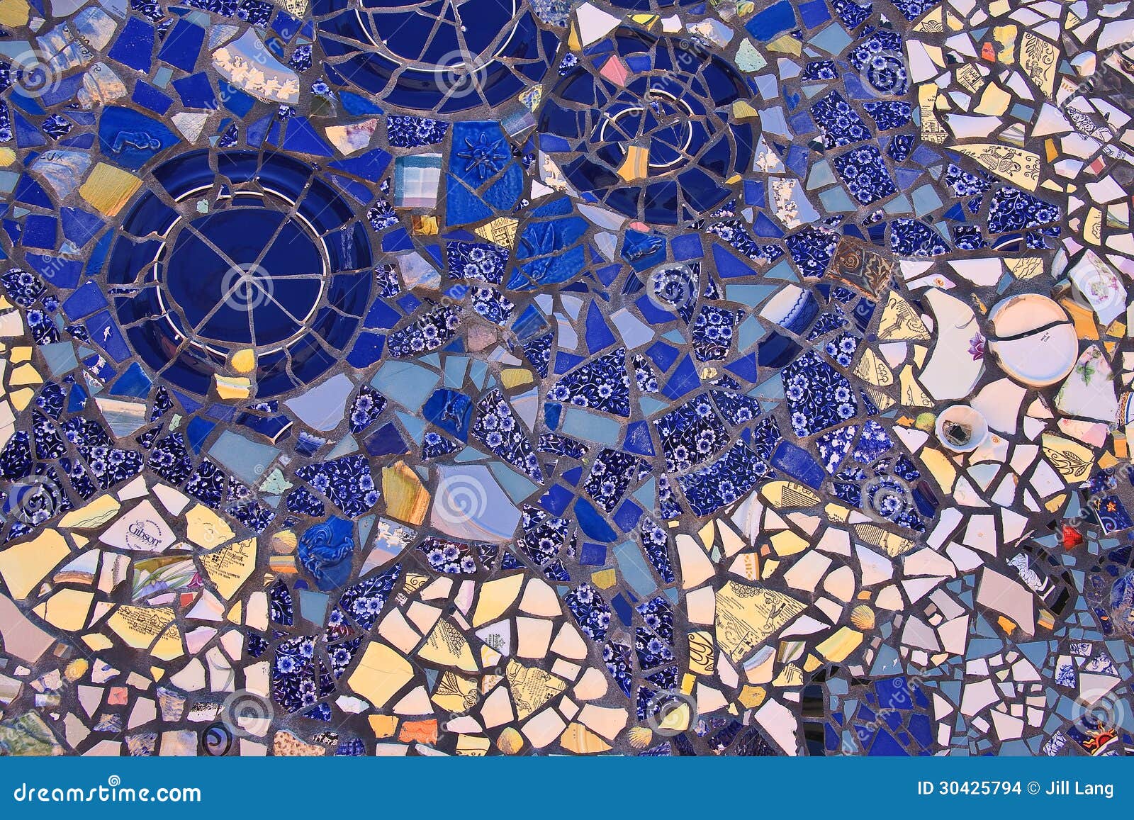 Mosaico azul foto de archivo. Imagen de decorativo, mosaico - 30425794