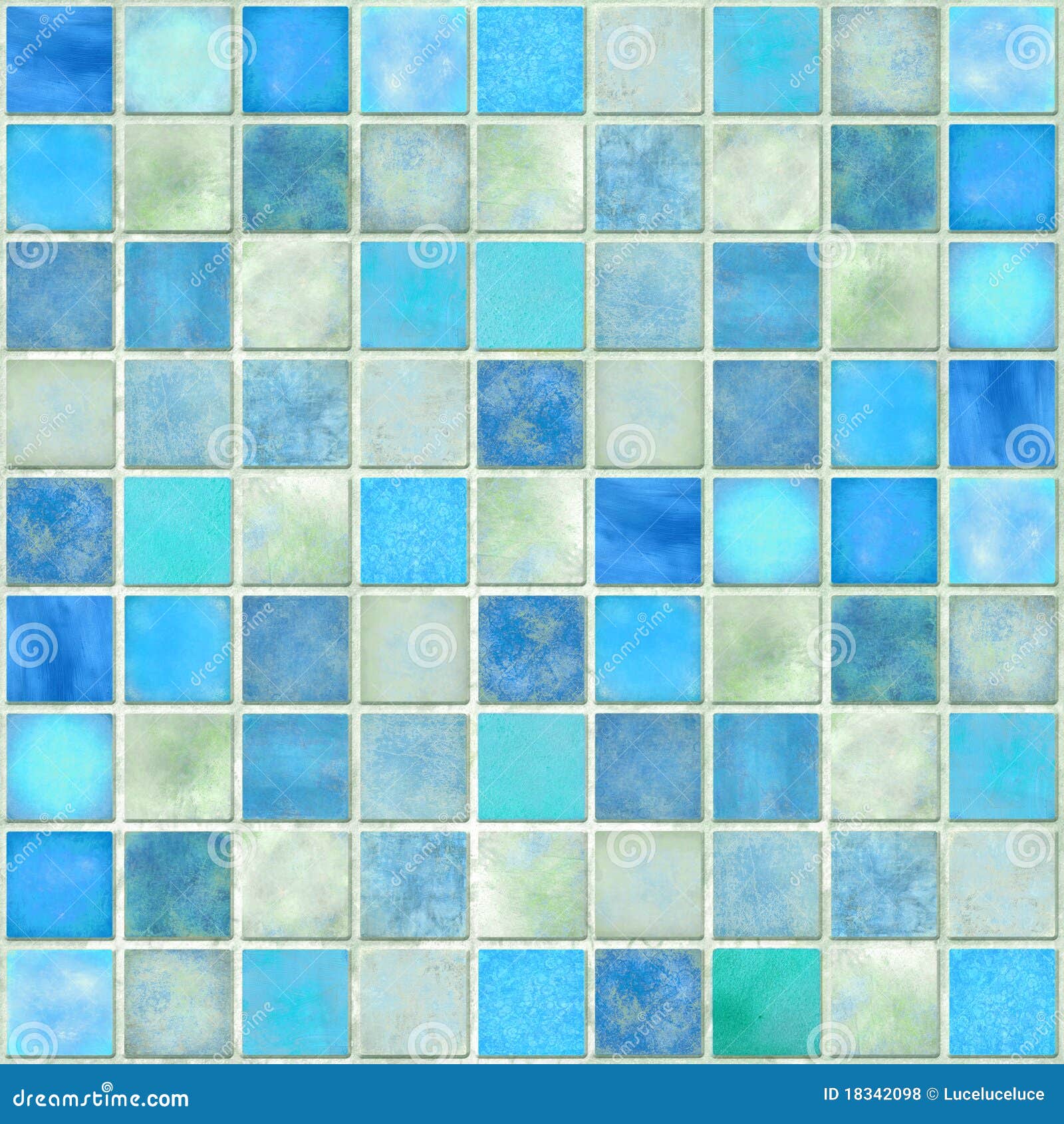 Mosaico azul del azulejo foto de archivo. Imagen de rejilla - 18342098