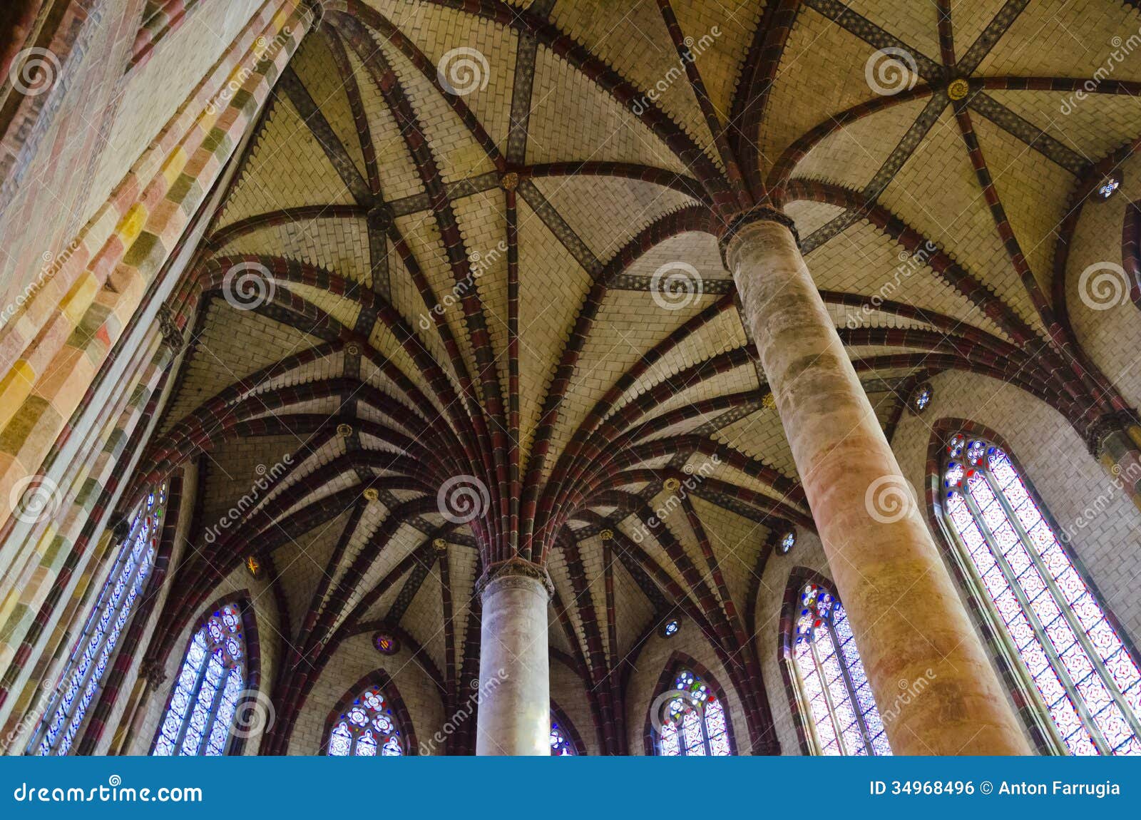 Mosaico Celing foto editorial. Imagen de rosa, francés - 34968496