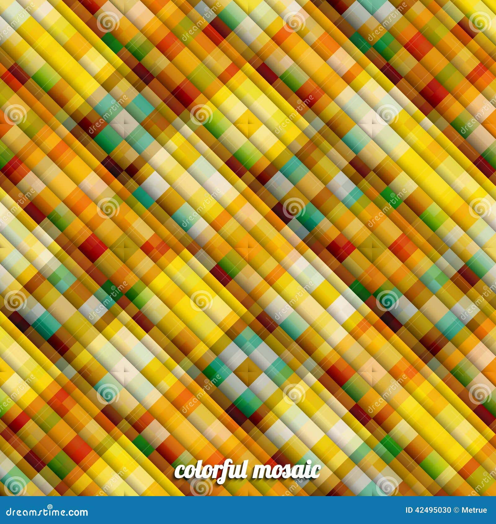 Mosaico colorido ilustración del vector. Ilustración de anaranjado ...