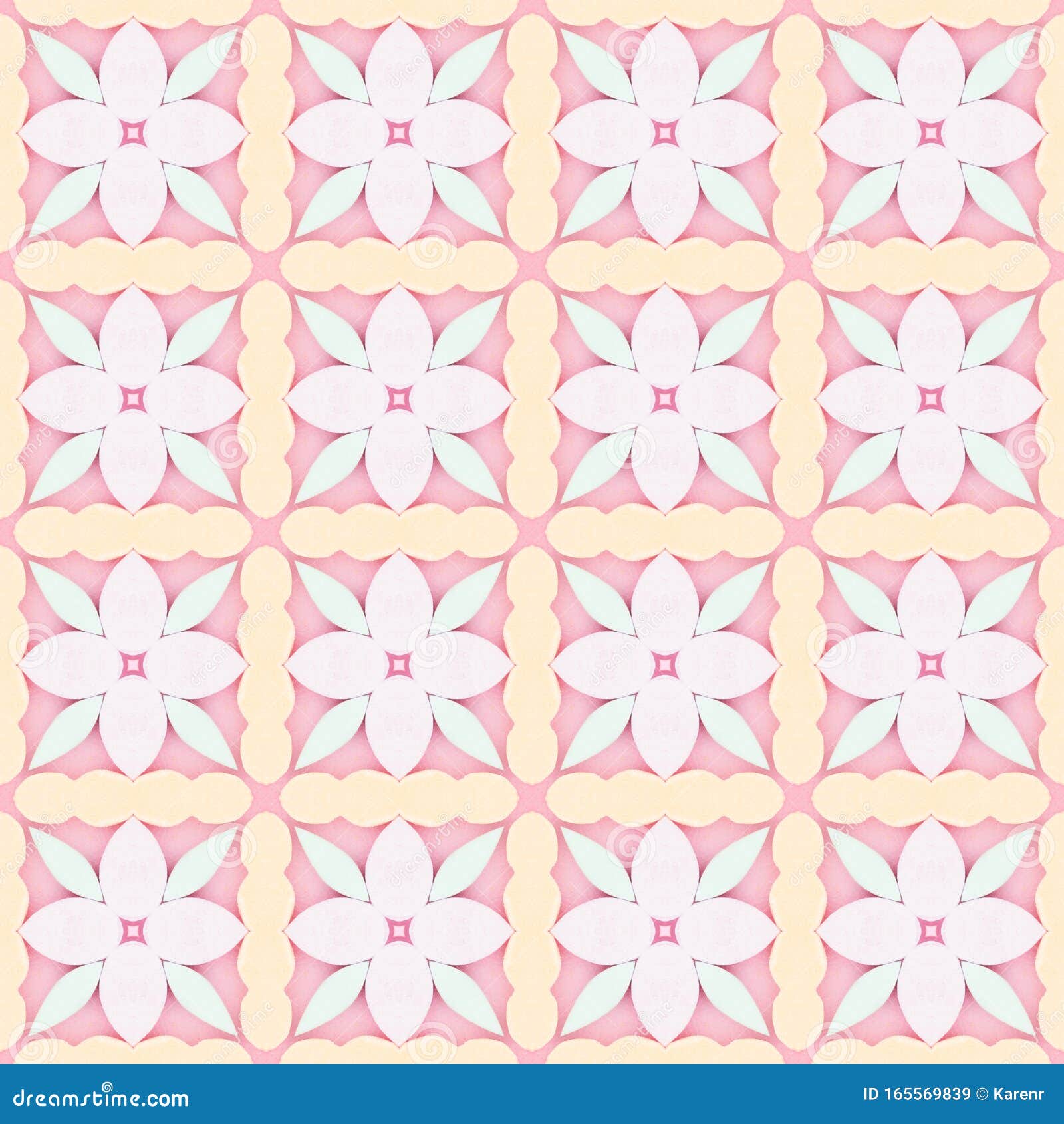 Mosaico De Flores Rosa Pálido Detallado Con Un Fondo De Diseño Sin ... Mosaico De Flores Rosa Pálido Detallado Con Un Fondo De Diseño Sin ...