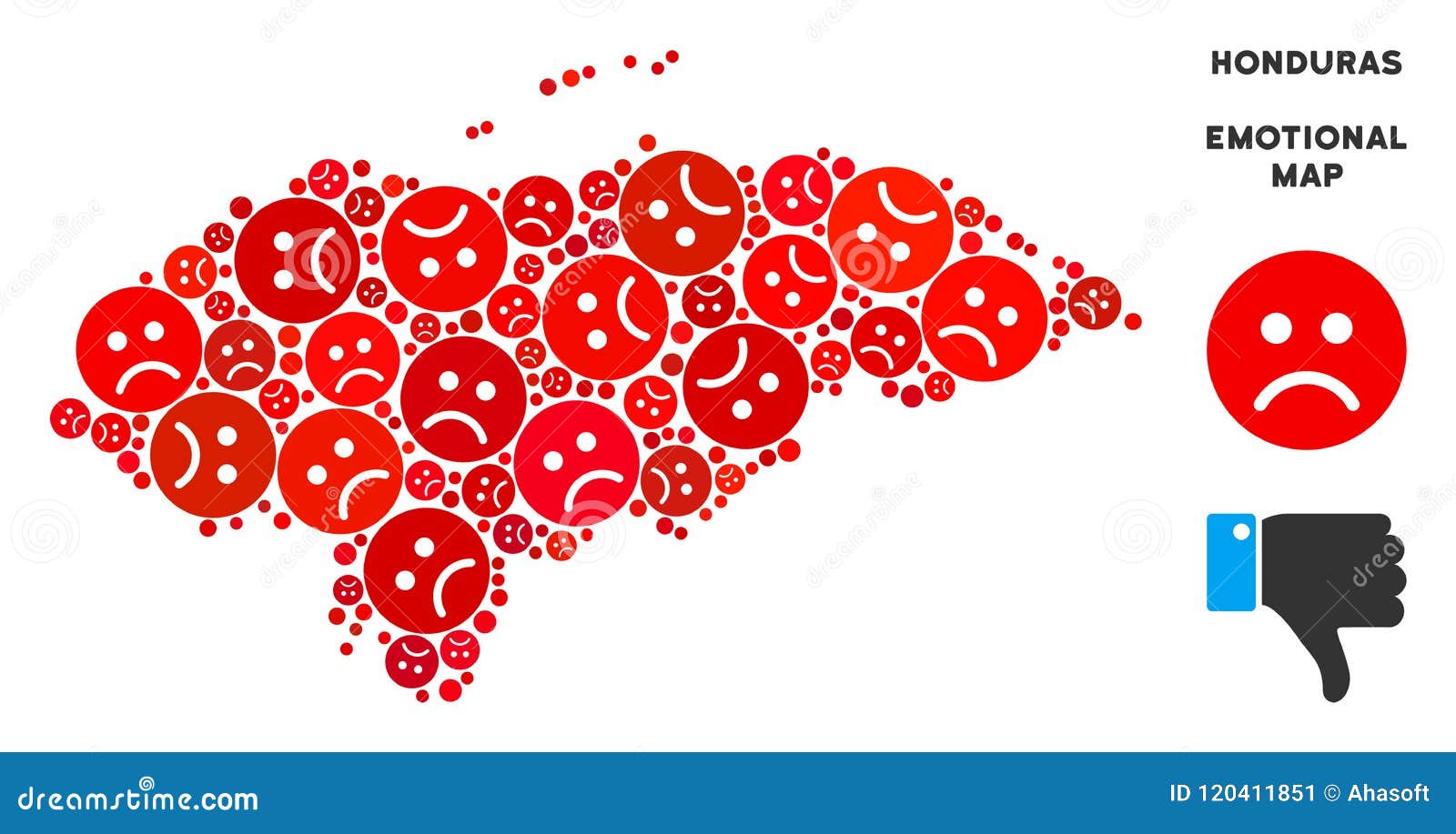 Mosaico Do Mapa Das Honduras Da Dor Do Vetor De Emojis Triste ... Mosaico Do Mapa Das Honduras Da Dor Do Vetor De Emojis Triste ...