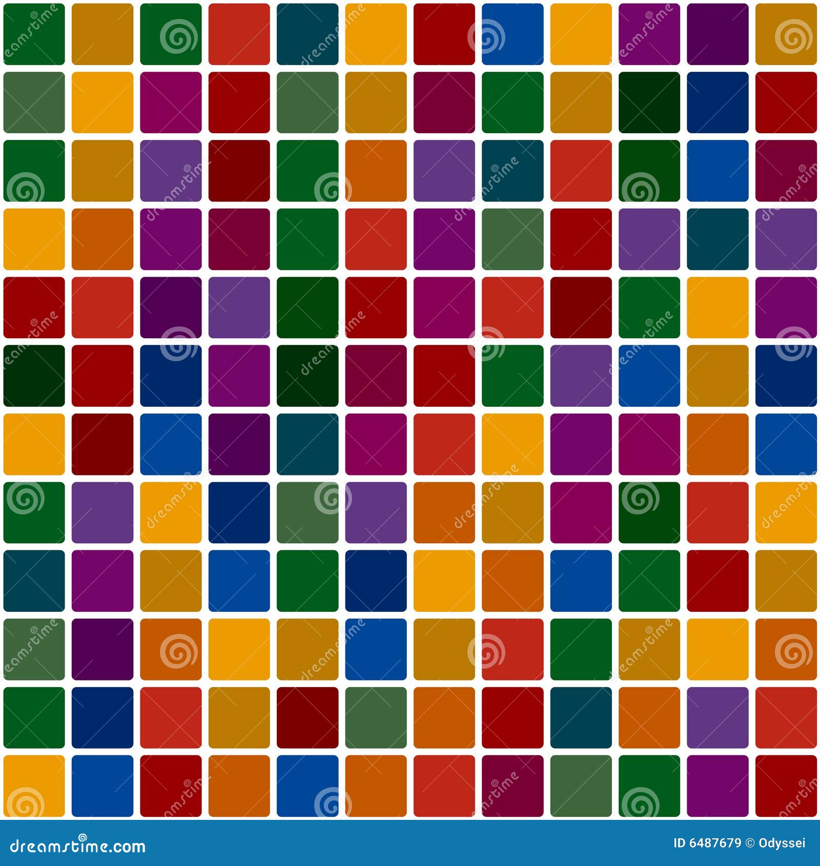 Mosaico policromático ilustración del vector. Ilustración de rojo - 6487679