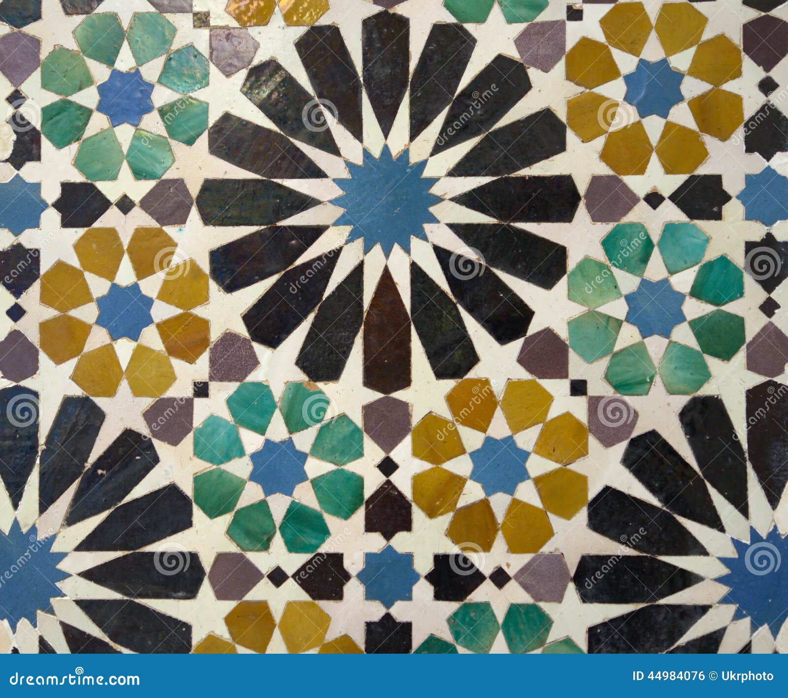 Mosaics In Alhambra Palace, Granada, Spain Stock Photo - Image: 44984076