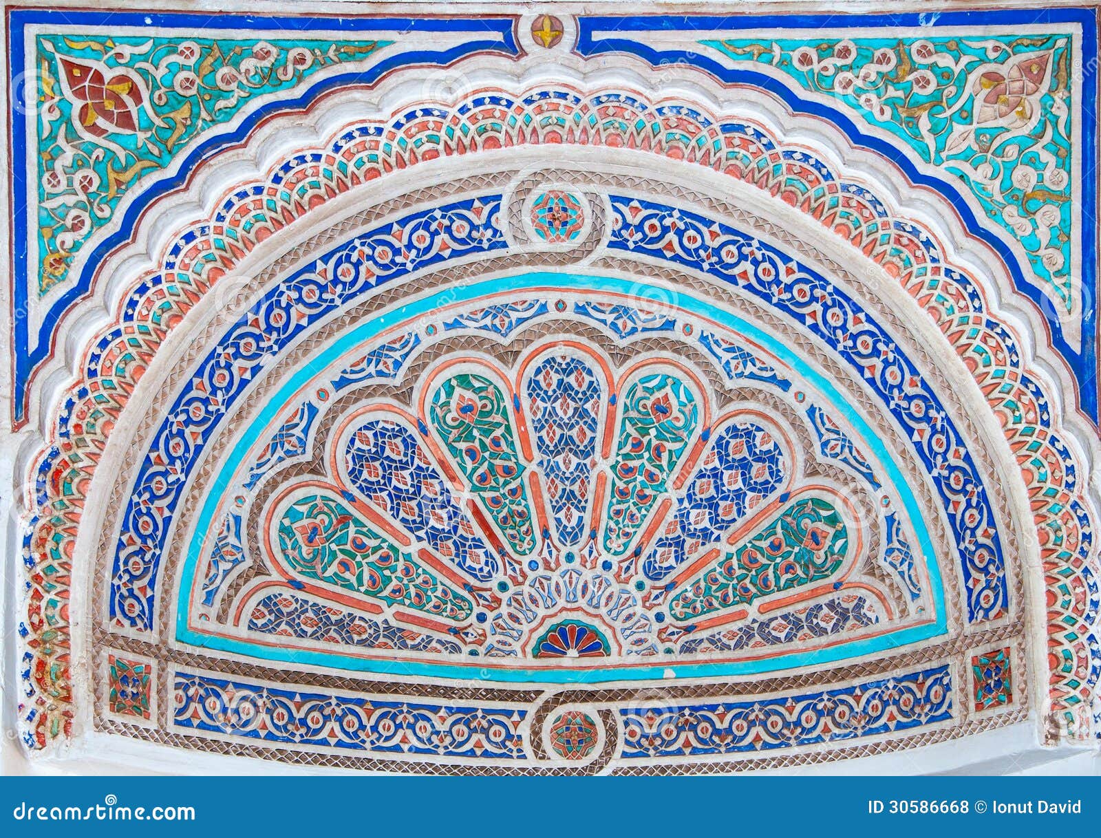 Mosaïque En Céramique à Marrakech. Marocco Photos libres de droits ...