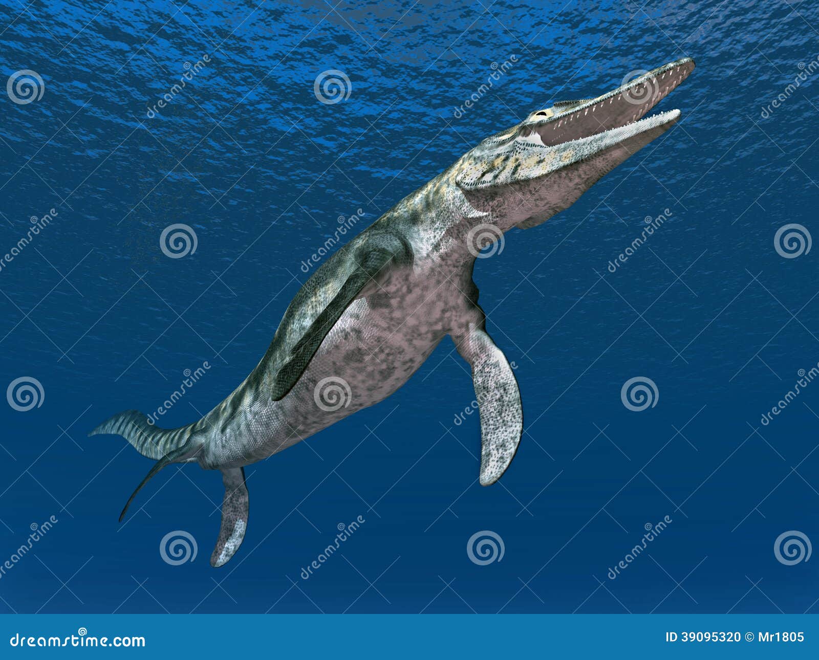 Tylosaurus Reptile Side Profile Royalty-Free Stock Image ...