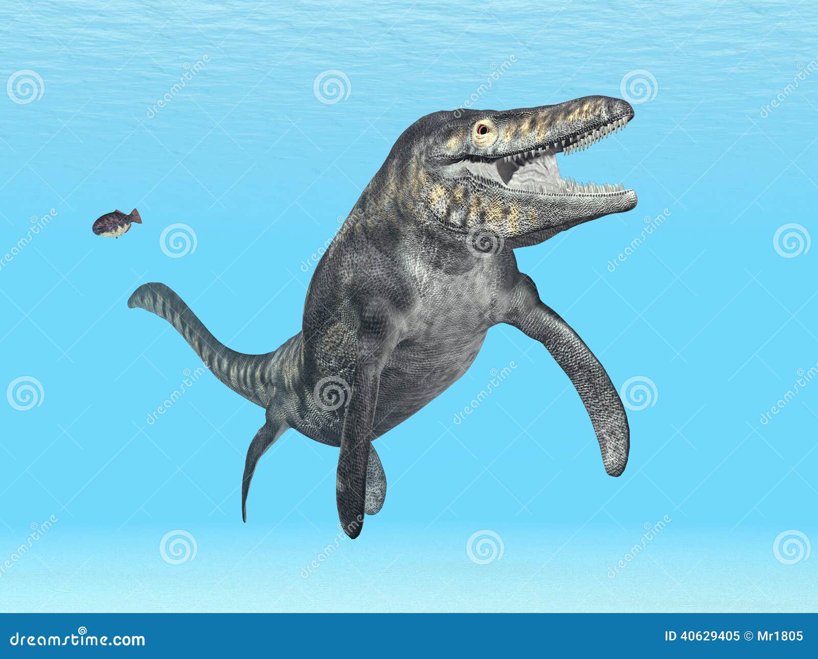 Mosasaur Tylosaurus stock illustration. Illustration of palaeontology ...