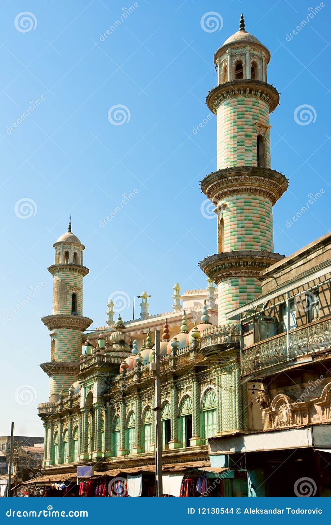 Mosc Against Blue Sky, Jamnagar Stock Photo - Image of building ...