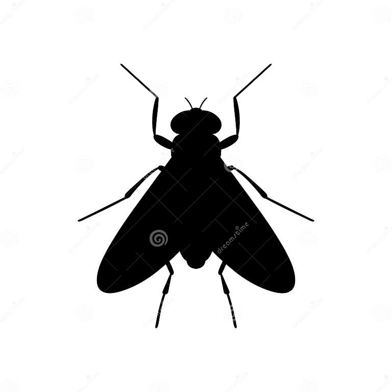 Mosca ilustración del vector. Ilustración de bicho, vector - 116735049