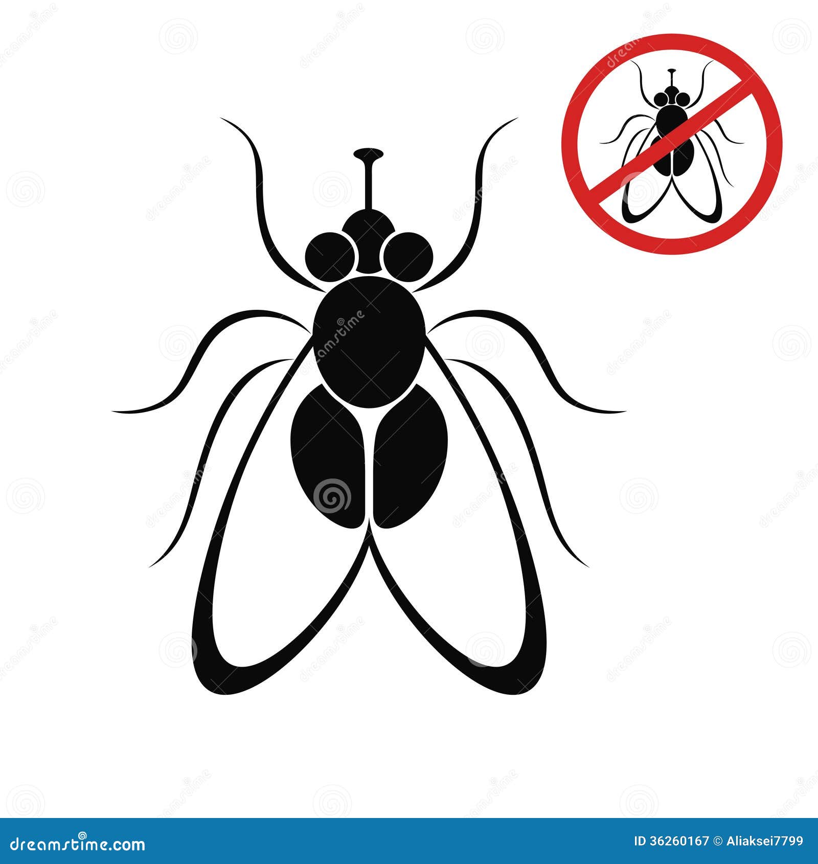 Mosca ilustración del vector. Ilustración de vector, elemento - 36260167