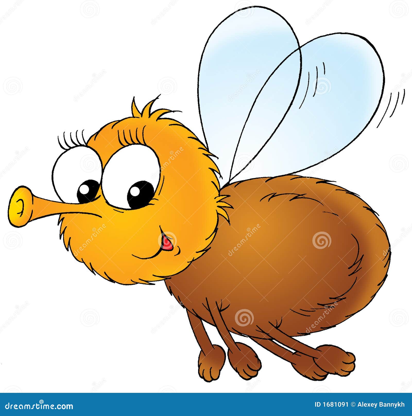 Mosca divertida stock de ilustración. Ilustración de animado - 1681091