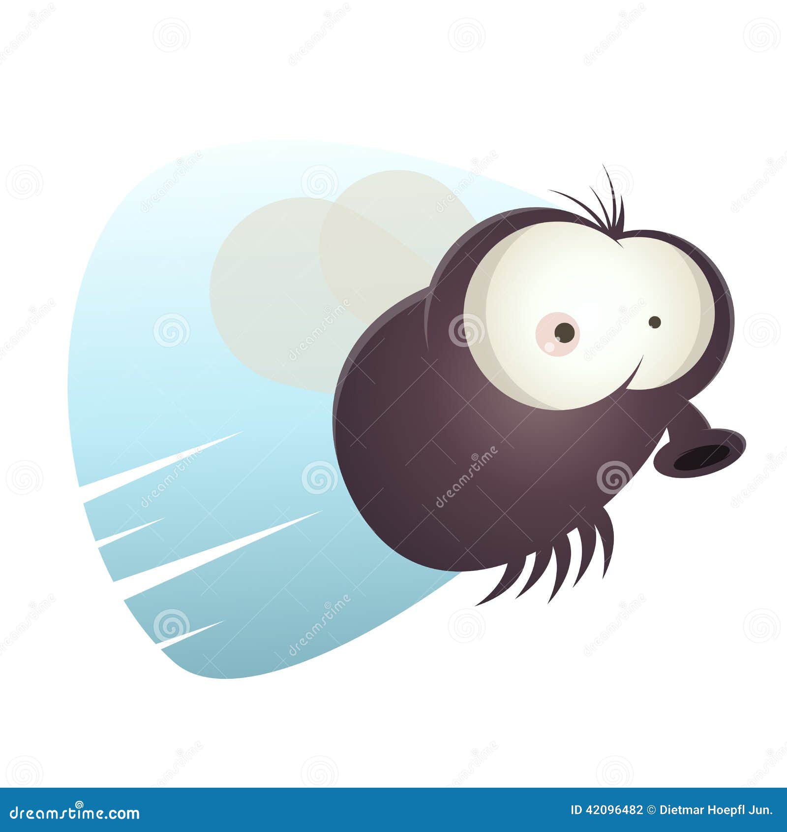 Mosca Divertida De La Historieta Ilustración del Vector - Ilustración ...