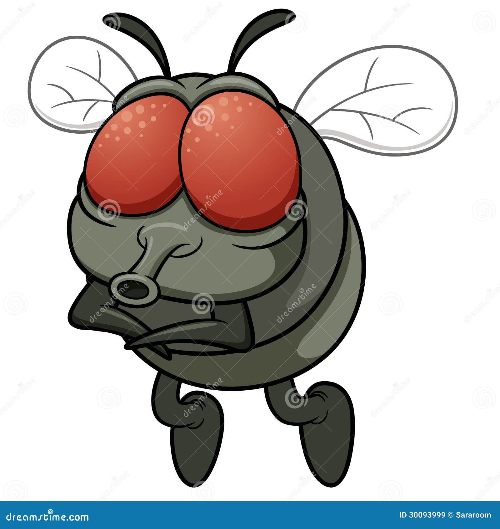 Mosca Dos Desenhos Animados Ilustração do Vetor - Ilustração de erro ...