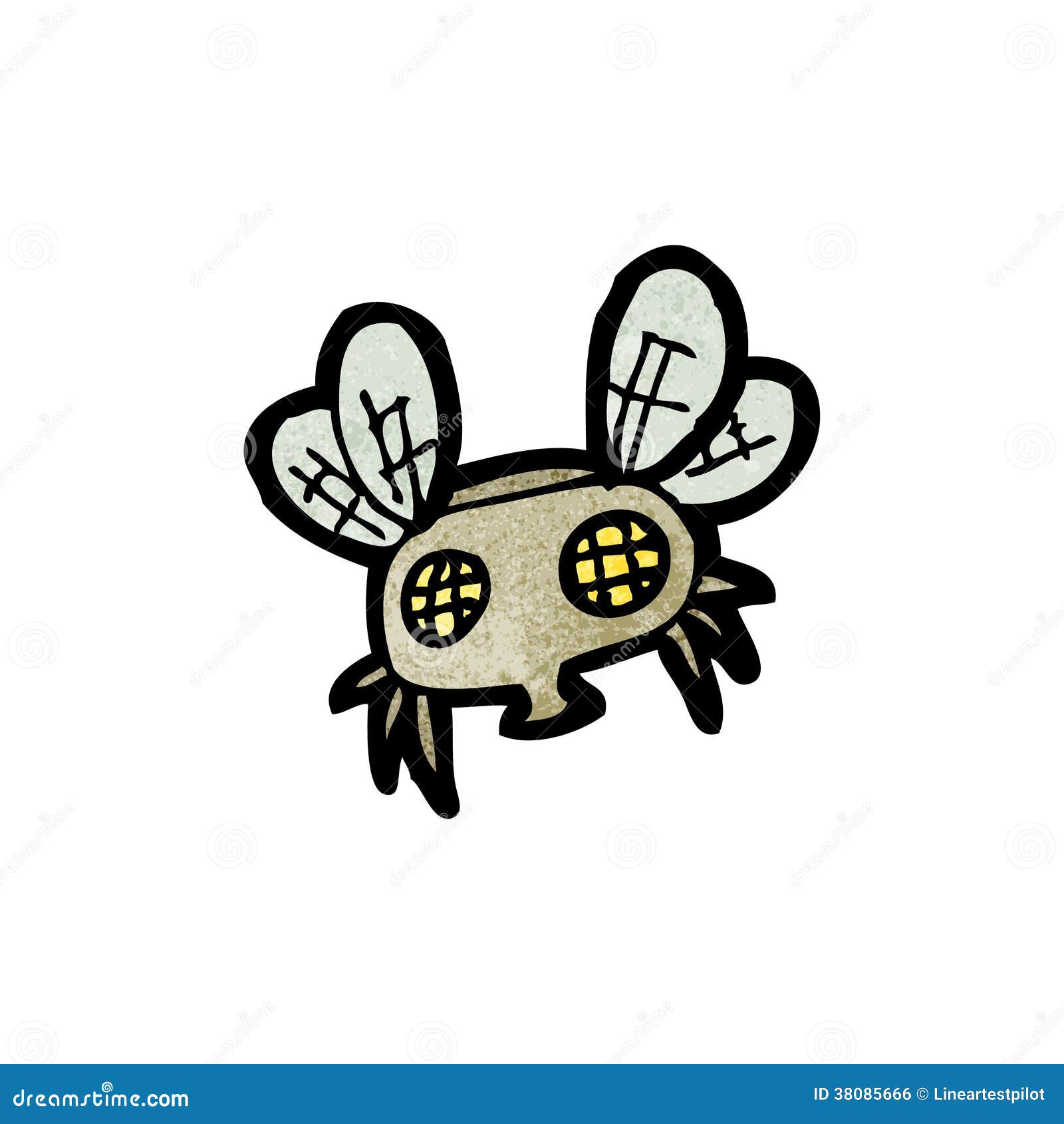 Mosca Dos Desenhos Animados Ilustração do Vetor - Ilustração de artwork ...