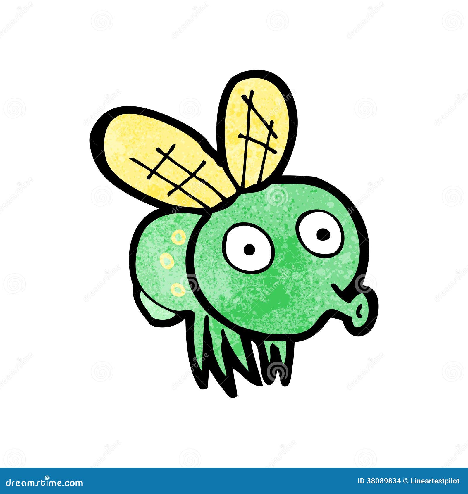 Mosca Dos Desenhos Animados Ilustração do Vetor - Ilustração de ...