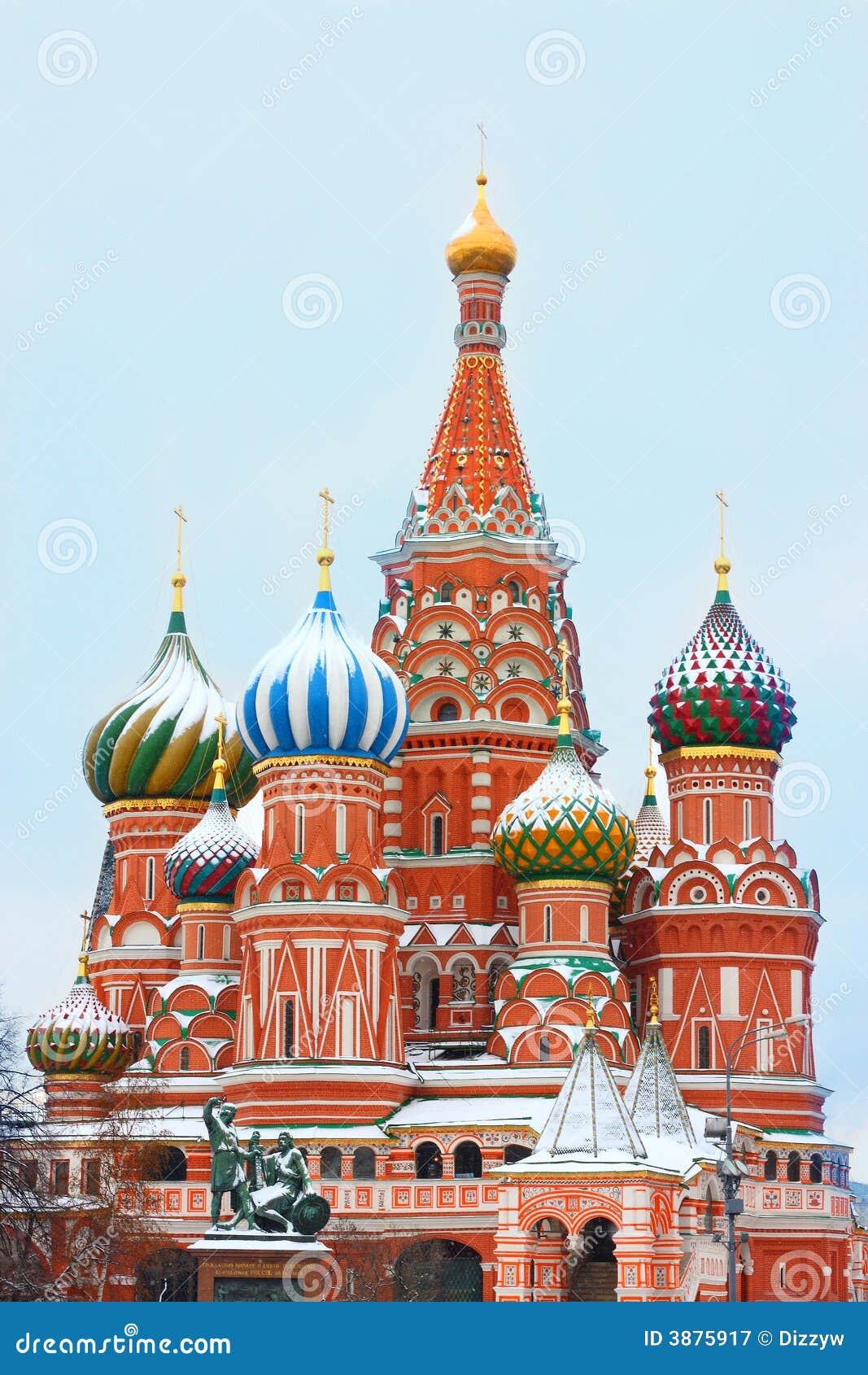 MOSCA RUSSIA immagine stock. Immagine di basilico, sfondo - 3875917