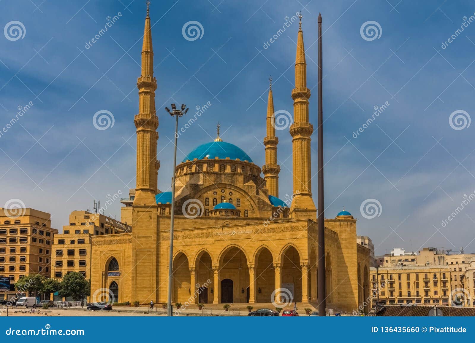 Moschea Beirut Libano Di Mohammad Al-Amin Immagine Editoriale ...