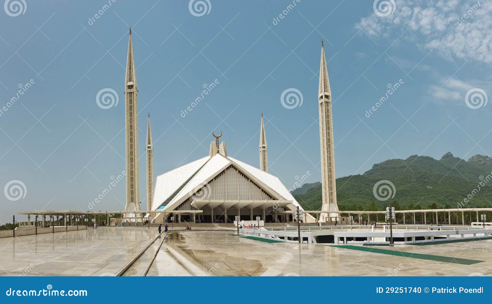 Moschea Di Faisal, Islamabad, Pakistan Fotografia Stock - Immagine di ...