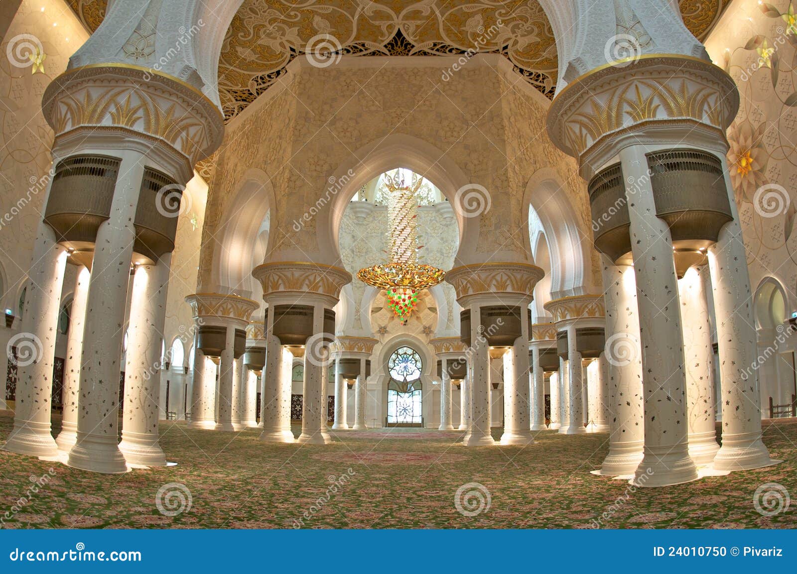 Moschea Di Gran Dell'Abu Dhabi Fotografia Stock - Immagine di preghiera ...